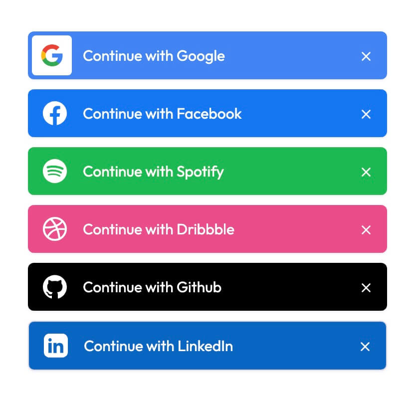 Free Webflow Auth Buttons Components | Copy & Paste